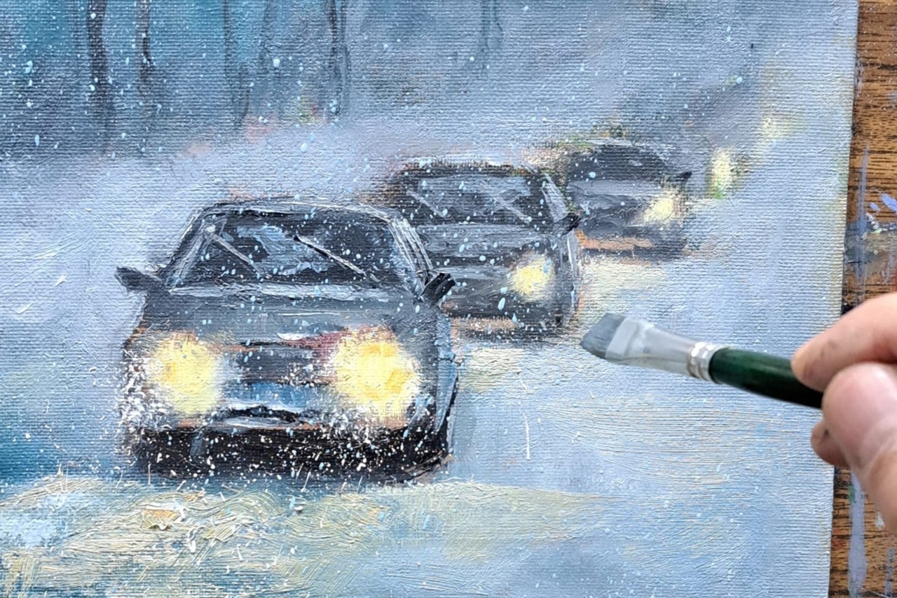 Дорога.Художник Вугар Мамедов