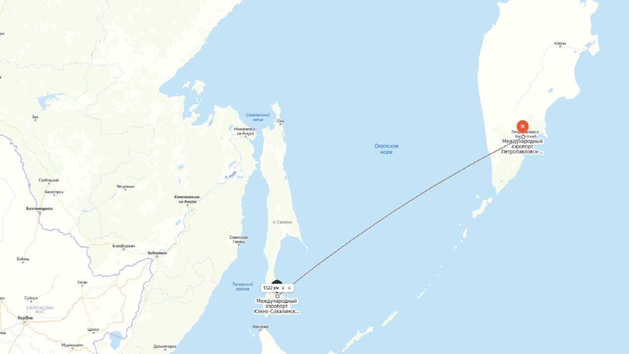 MSFS 2020 // Вся Россия 18/90. П.-Камчатский (Елизово/UHPP) - Южно-Сахалинск (Хомутово/UHSS).
