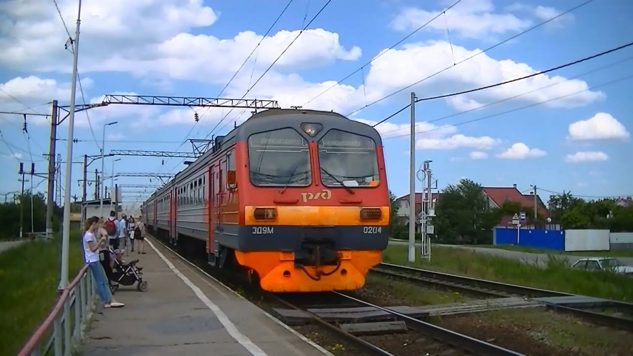 РЖД ЭД9М-0204 Тимашевская - Краснодар-1