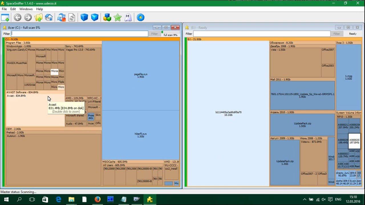 SpaceSniffer  - найдёт Ваши файлы и папки на жестком диске