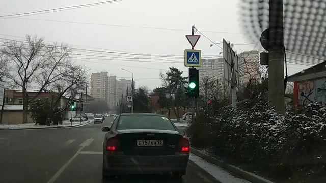 Краснодар - по дороге под песню "Фантазер" - 17 февраля 2023 г.