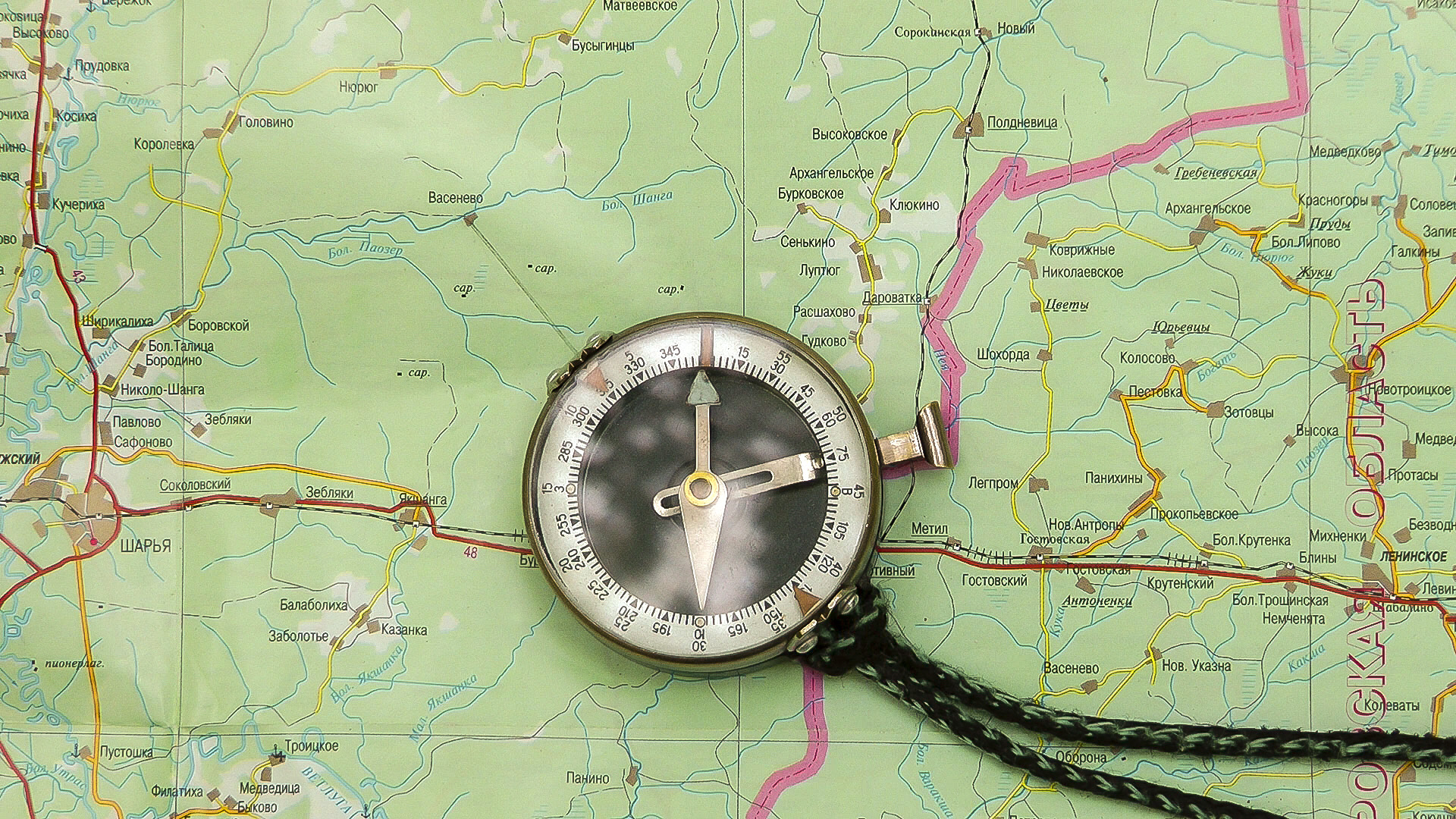 Ориентирование по карте и компасу | Подробная инструкция