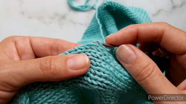 Как набрать петли из планки кардигана или из проймы изделия. Вертикальный набор петель.