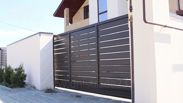 ЗАБОР "ПЛАНКЕН" (РАНЧО) - 120мм. ПОКРЫТИЕ: ППЛДМ (матовый), ЦВЕТ: RAL 8019 Серо-коричневый.