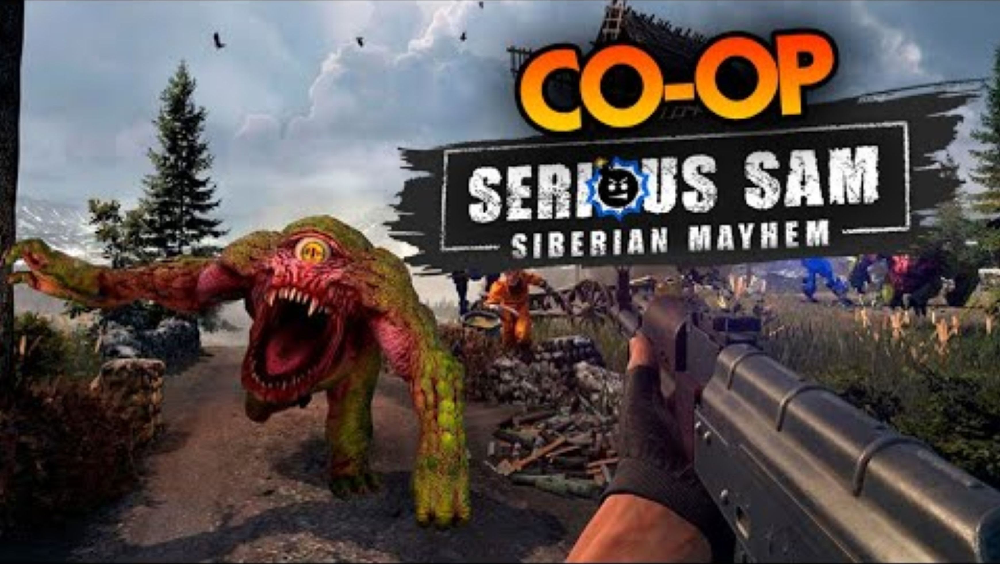 УГАРНЫЙ CO-OP В СИБИРИ! АЛЕКС, ОТ ВИНТА И ЖЕНЯ - Serious Sam_ Siberian Mayhem #2