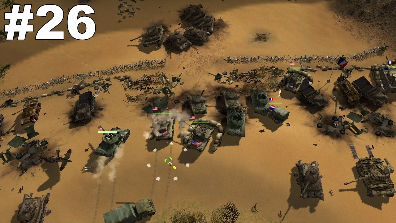 ▶Desert Rats vs. Afrika Korps. Кампания Союзников. Миссия 6: Взлет белого орла. #26