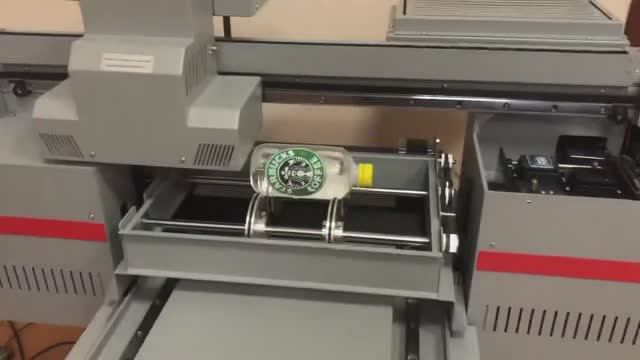 УФ принтер FS-4030UV Rotax печать прозрачной бутылке