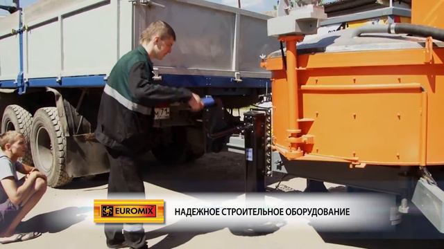 МОБИЛЬНЫЙ БЕТОННЫЙ ЗАВОД EUROMIX CROCUS 15/750 TRAIL | Транспортировка по дорогам