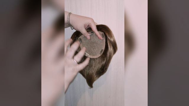 Теменная НАКЛАДКА, на шёлке - В НАЛИЧИИ #натуральнаянакладка #изделияизволос