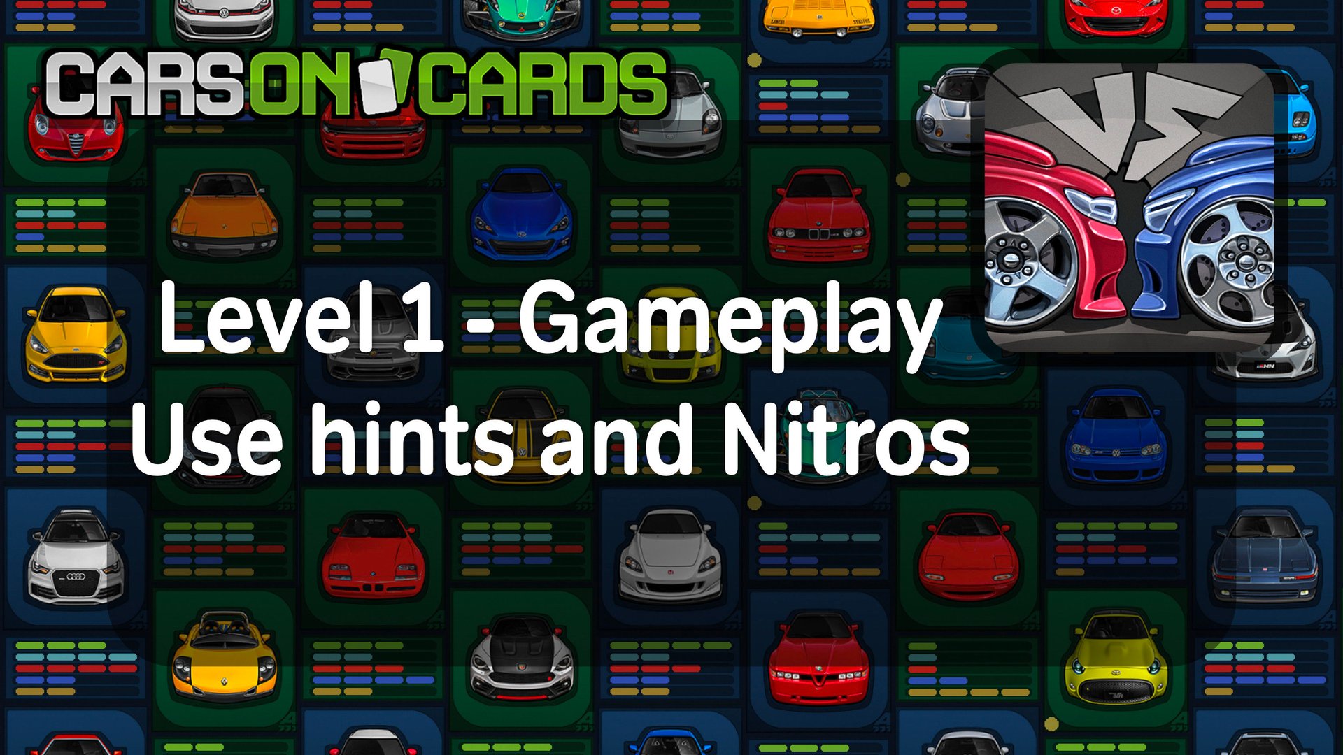 Играя на первом уровне Cars on Cards - получите призовое колесо - используйте закись азота (04)