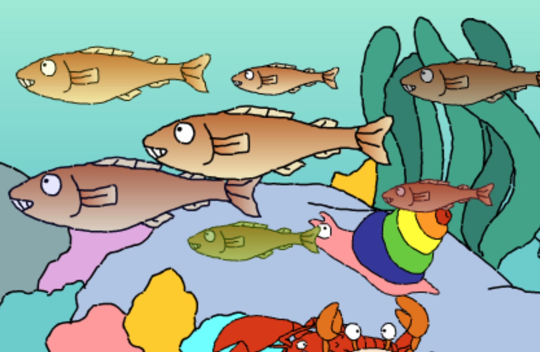 Everything beneath the sea | Детские песни на английском | Учить английский | *