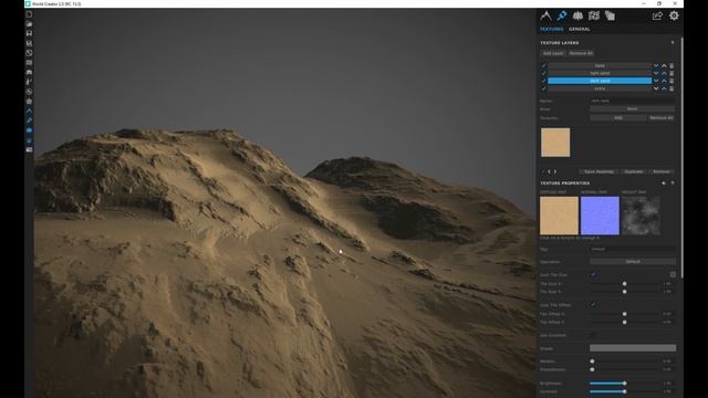12 Обзор полученного ландшафта заданного в World Creator