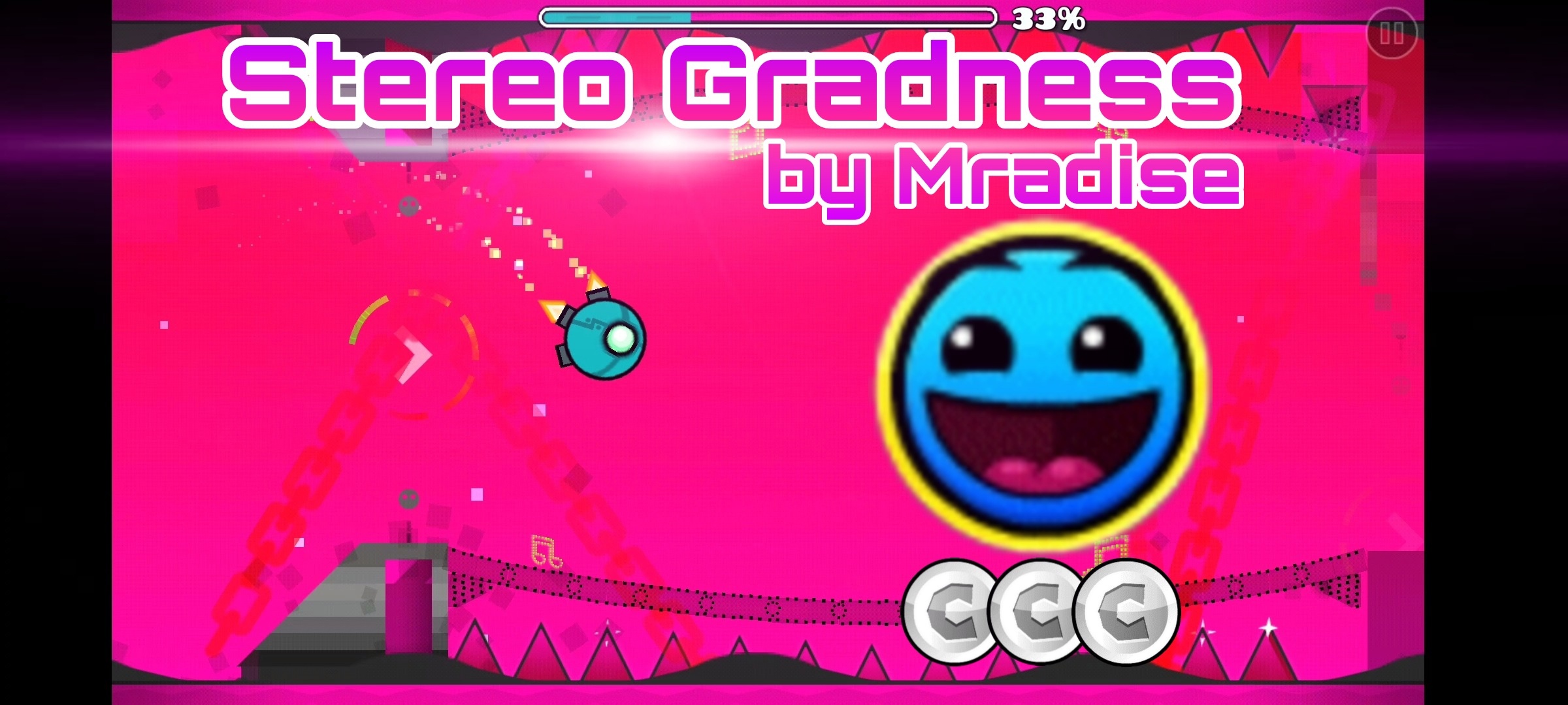 Stereo Gradness by Mradise (я) (Easy 2*) [3 coins] | Geometry Dash