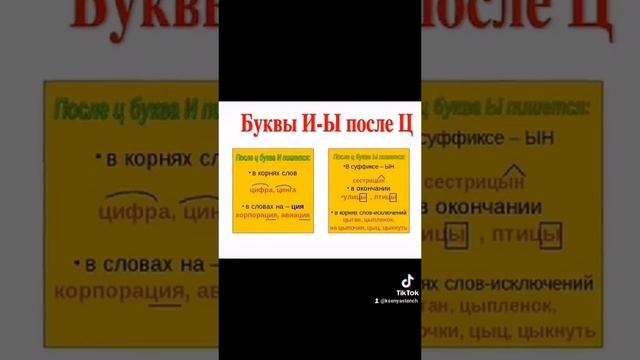 Ы/И после Ц. ОГЭ. ЕГЭ. ВПР.