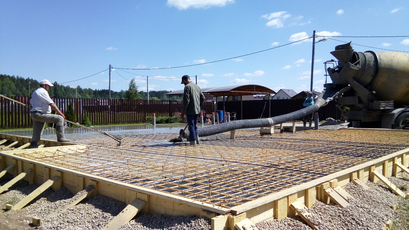 Фундамент - Заливка.