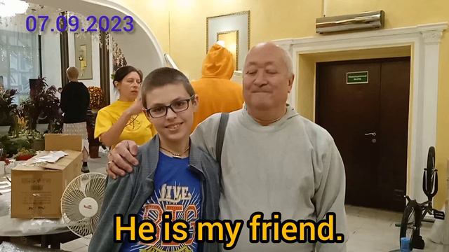 Я с Джая Мадхавой прабху