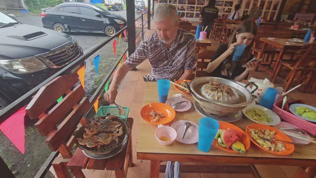 Тайланд 2024 часть одиннадцатая , буфет морепродуктов и путь домой.