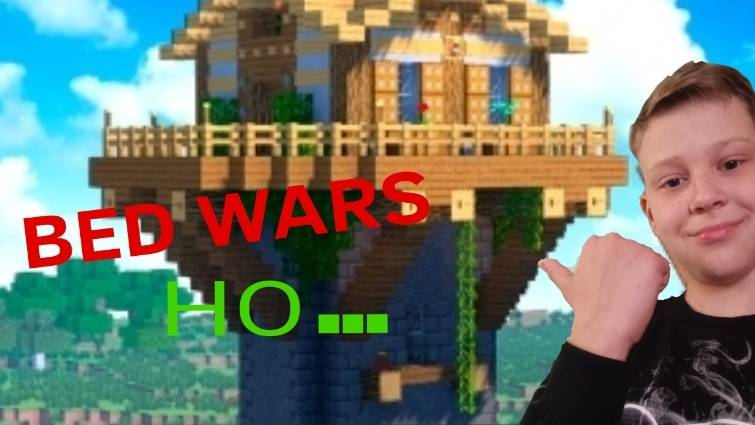 BED WARS НО Я СТРОЮ ДОМ НА ВЫСОТЕ!