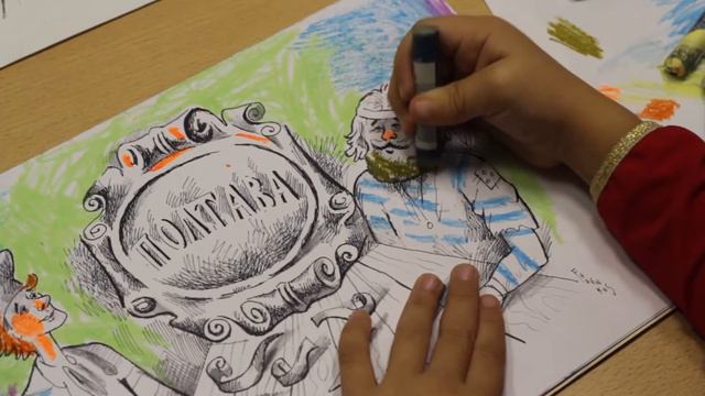 Корабль "Полтава" 1712
Видеоурок «РЕЗЧИКИ ПО ДЕРЕВУ» техника-масляная пастель