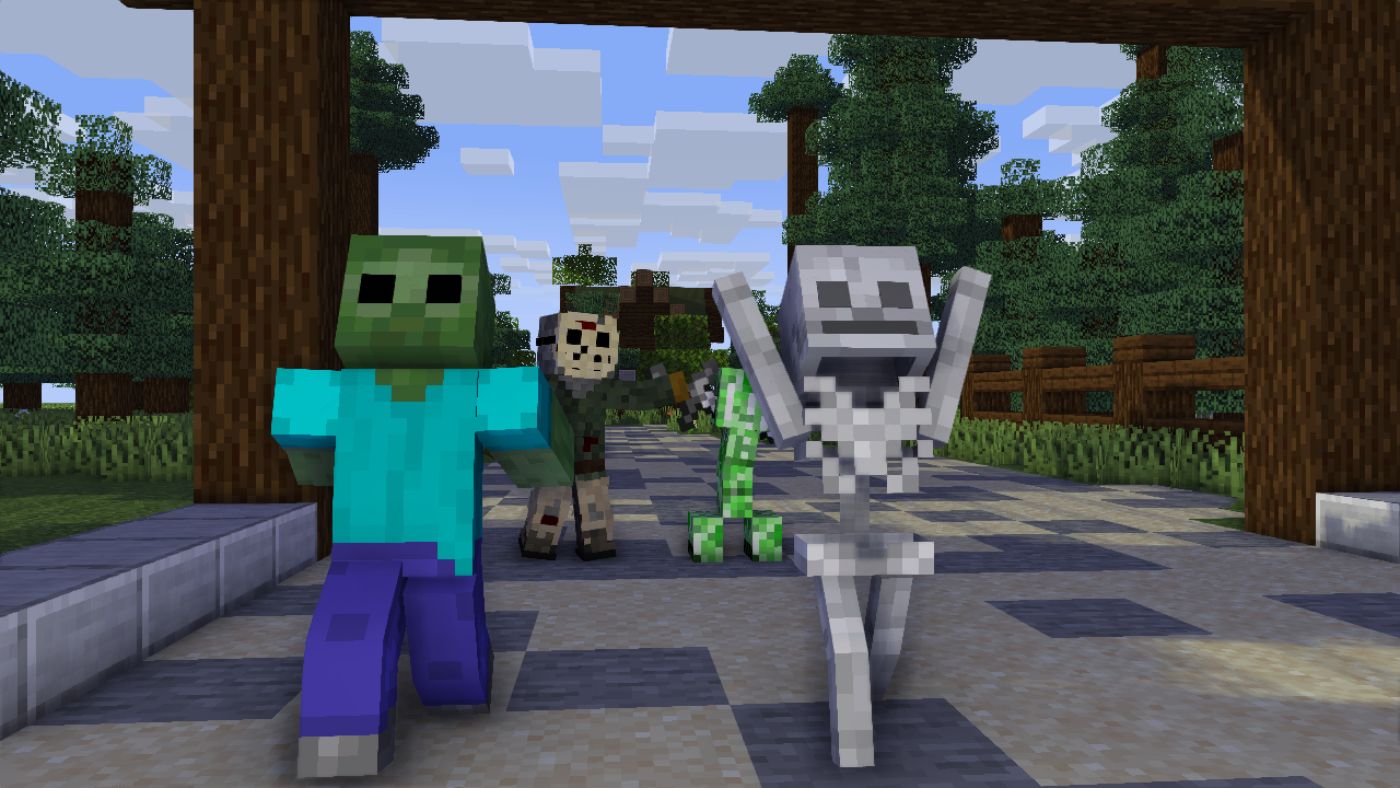 Пятница 13. Школа монстров minecraft анимация. #1