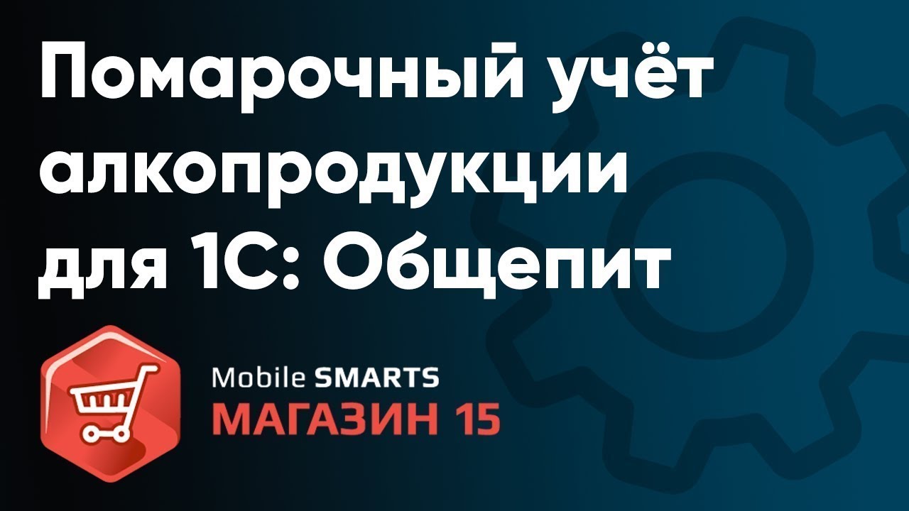 1С Общепит интеграция с Mobile SMARTS Магазин 15  ЕГАИС помарочный учет алкопродукции