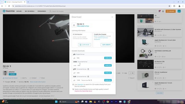 6. How to download 3d models