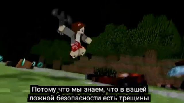 "Castle raid 2" на русском (Minecraft animation)