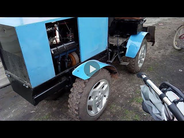 Минитрактор переломка 4x4 финал