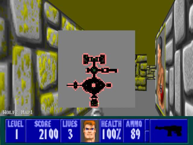 Прохождение Wolfenstein 3D Эпизод 2 Операция Айзенфауст Комната Мутантов #10