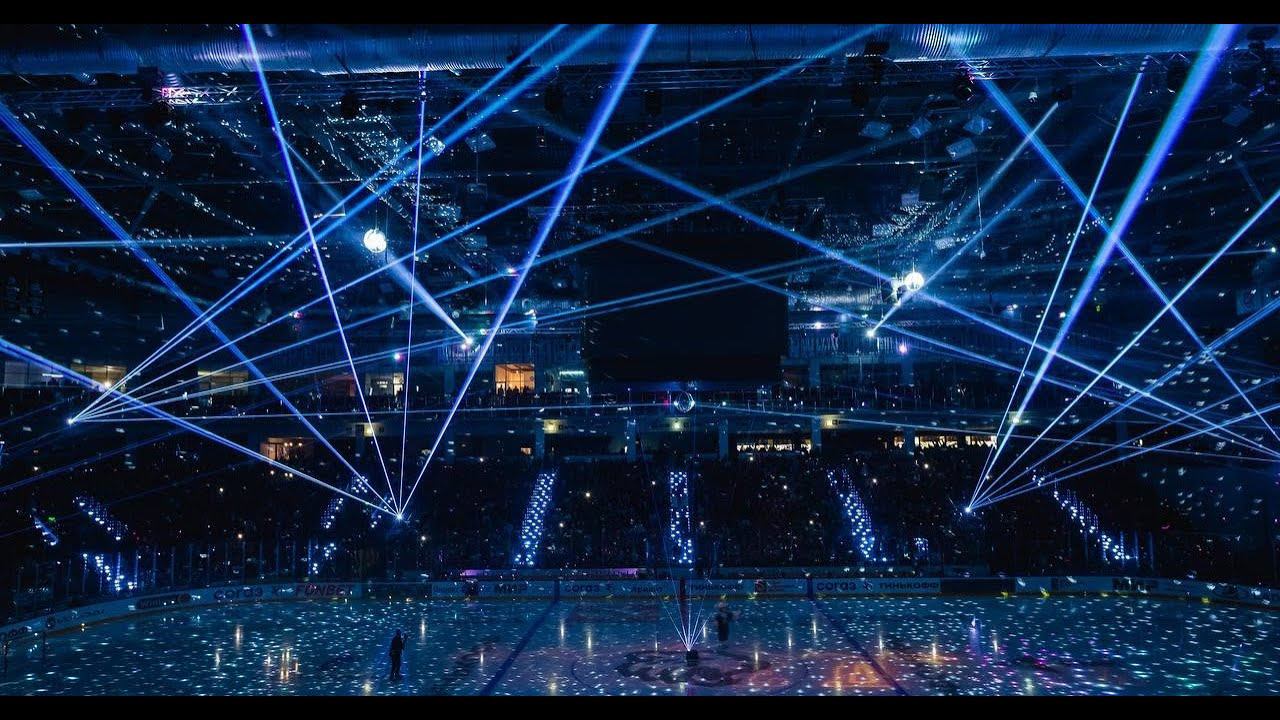 Уральское Дерби. Предматчевое хоккейное шоу. ХК "Трактор". Ноябрь 2023. 3D mapping.