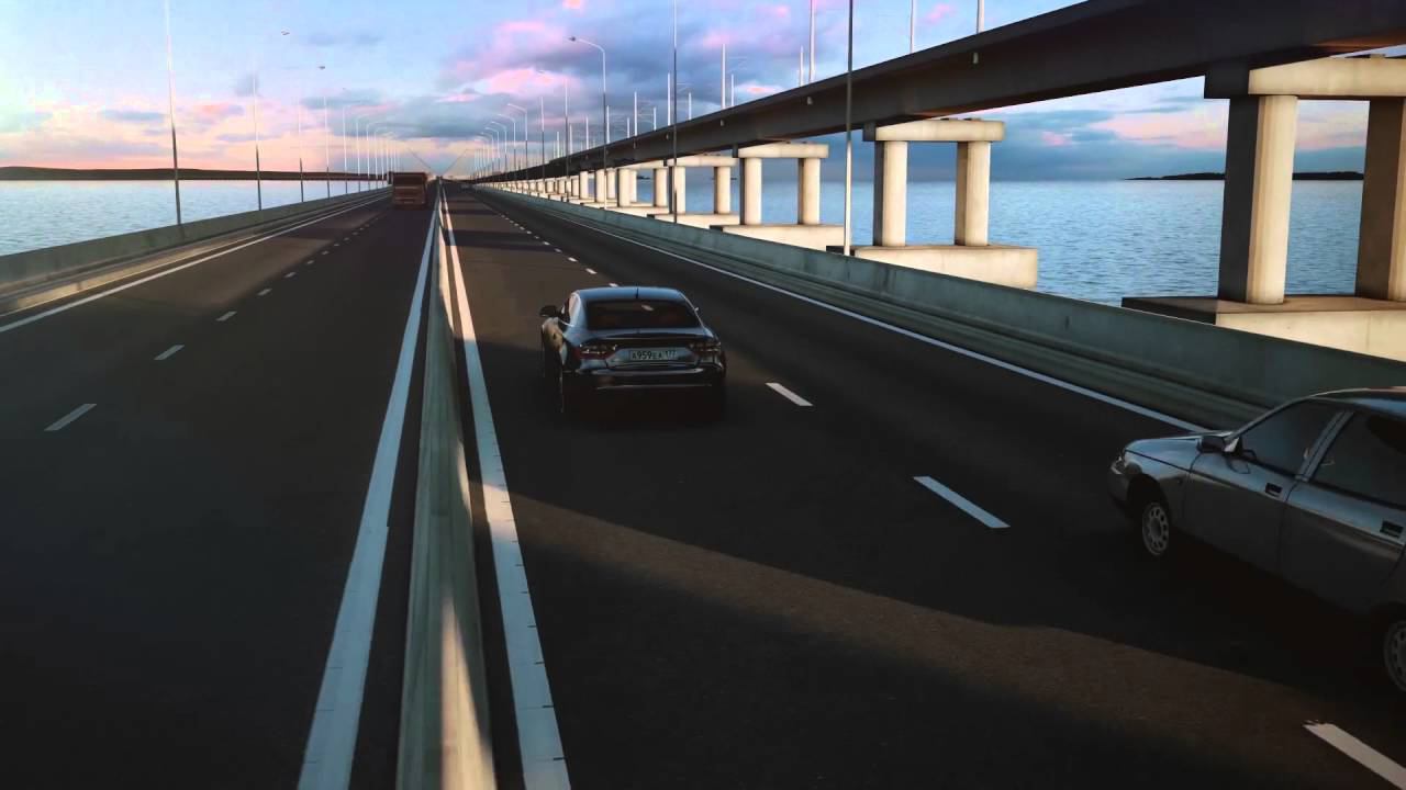 Керченский мост в Крым (автотранспорт)