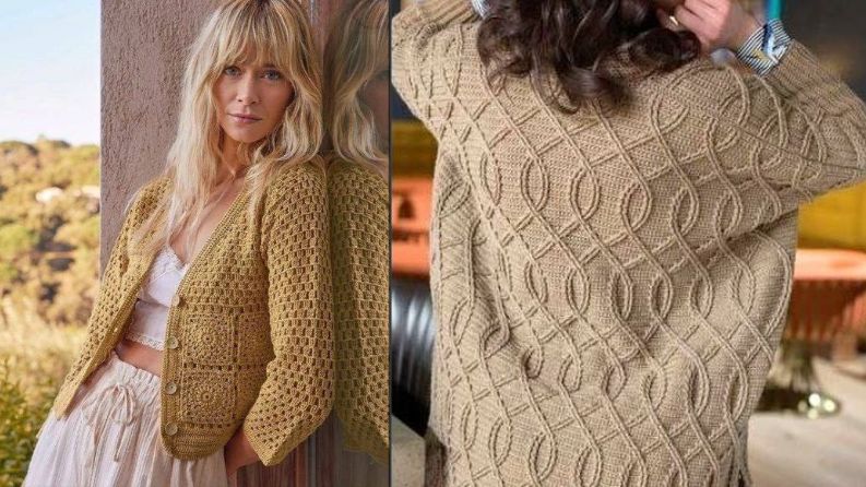 Вязание крючком и спицами - Узоры для Кардиган