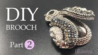 Как сделать брошь жук из бисера  часть 2  How to make a beetle brooch from beads part 2