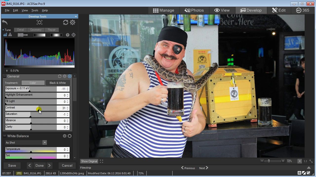 Работа в ACDSee / Обработка картинок