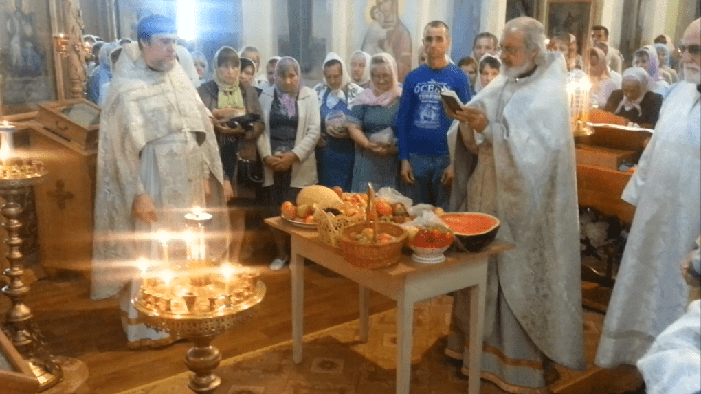 Преображение. Чин освящения плодов
