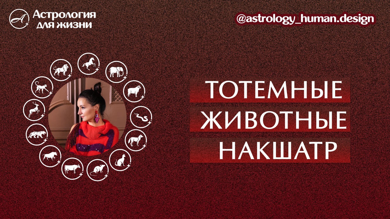 Архетипы поведения в Джйотиш. Тотемные животные Накшатр