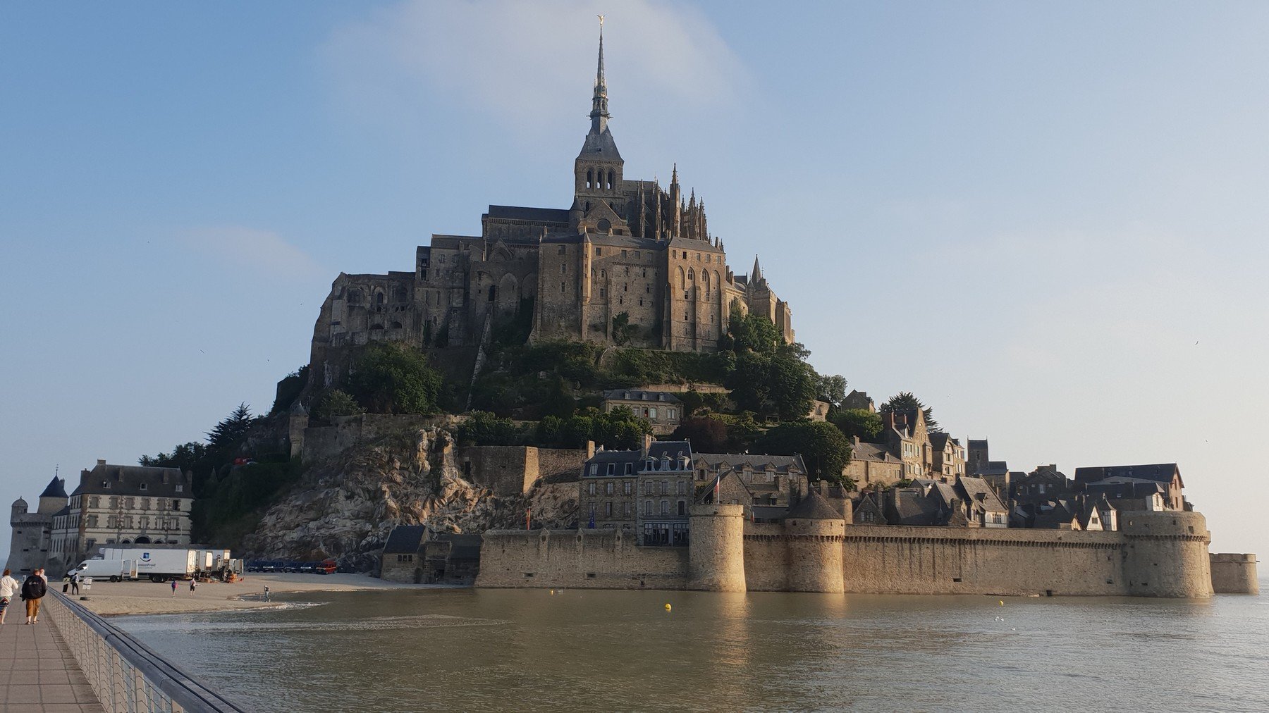 201807 Франция Приливы и отливы в Мон-Сен-Мишель