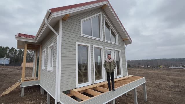 Видеообзор каркасного дома по проекту AGNE-100