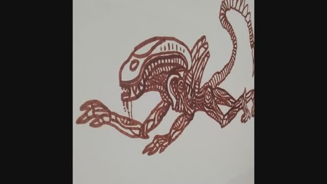 трутень-бегун чужих (коллекция 2)  рисунок чужого трутень-бегуна