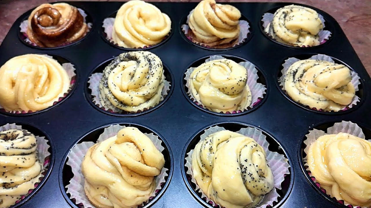 Чудо булочки куличи-краффины (Мини-Кулич) . Воздушные и мягкие как пух. Вкусная выпечка к чаю!