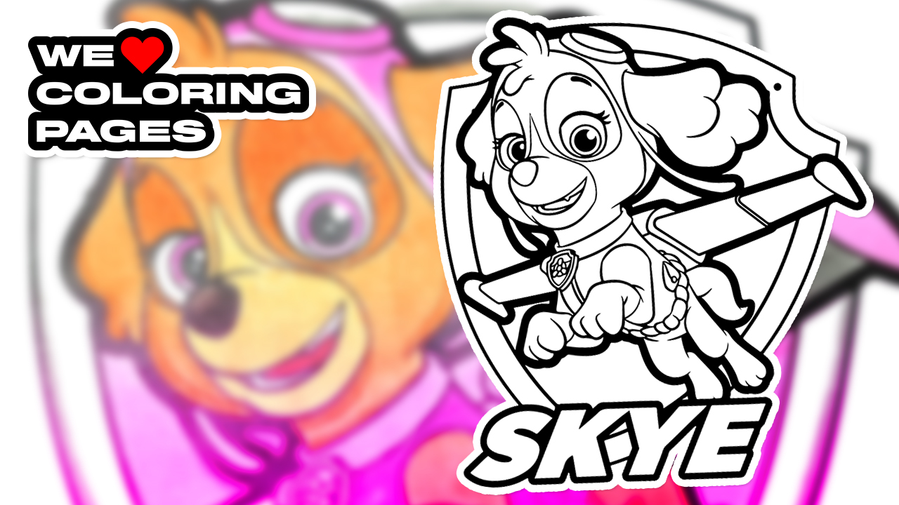 #91 Скай Щенячий Патруль Раскраска | МЫ ❤️ РАСКРАСКИ
