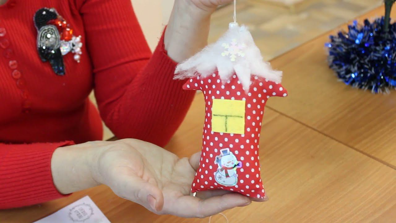 Делаем мягкую новогоднюю игрушку своими руками