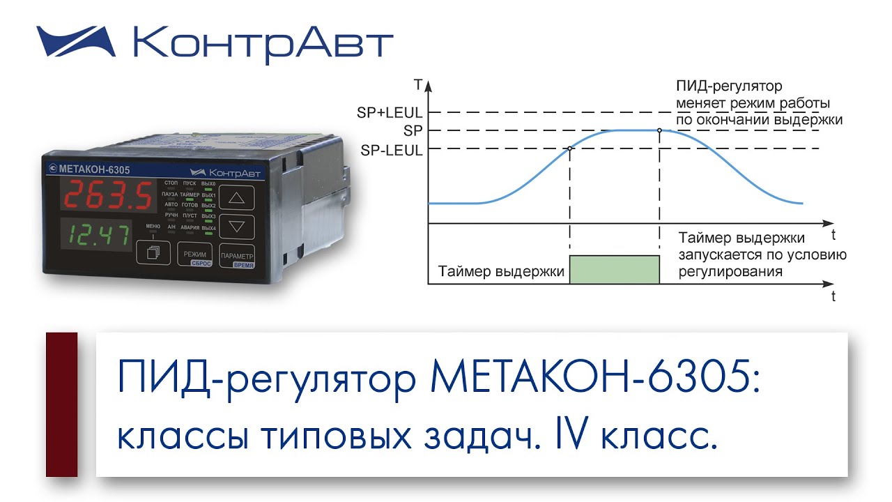 4. Многофункциональный ПИД-регулятор МЕТАКОН-6305: классы решаемых задач.IV класс задач контроллера.