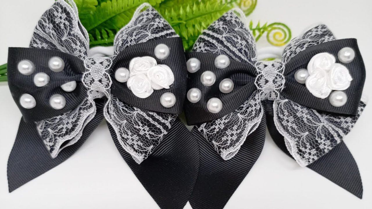 МК. Оригинальные бантики для школьницы и не только.
