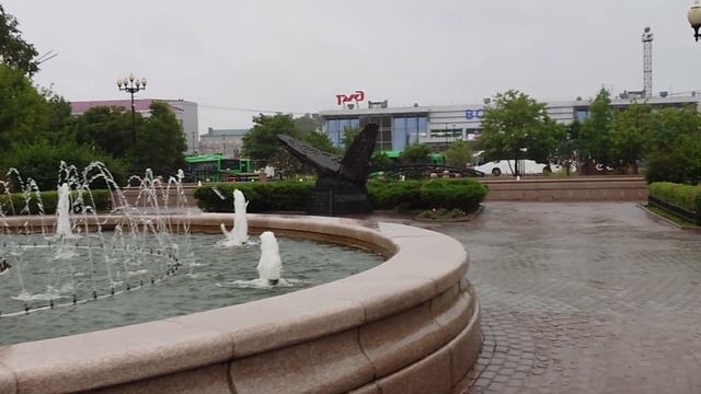 1. Южно-Сахалинск первый раз Прогулка в дождь