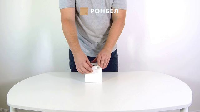 Самосборная коробка 110×110×110, белая