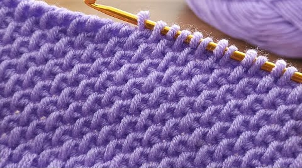 Тунисское вязание крючком узоры - Узоры тунисским крючком