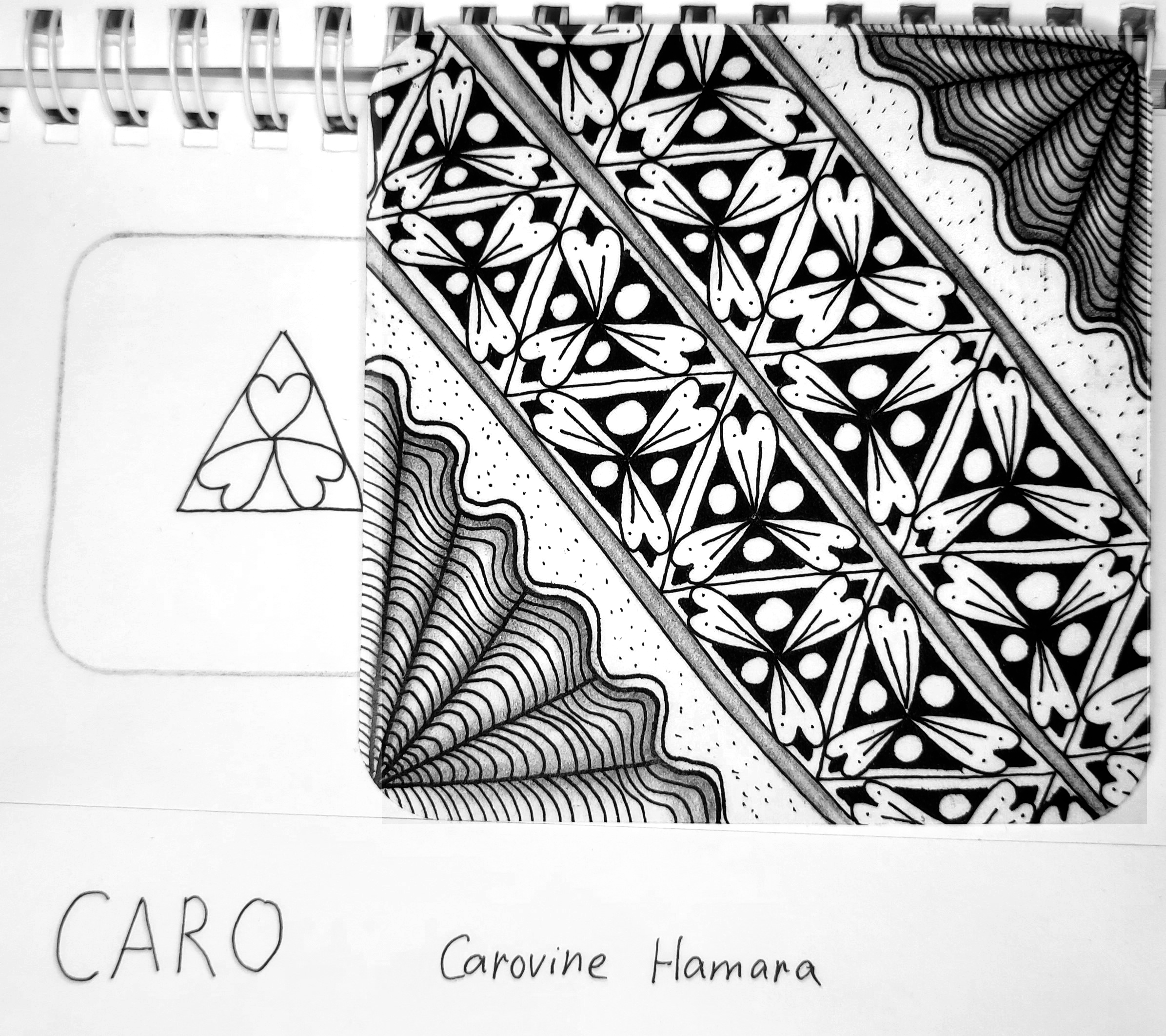 Зентангл Тангл Caro