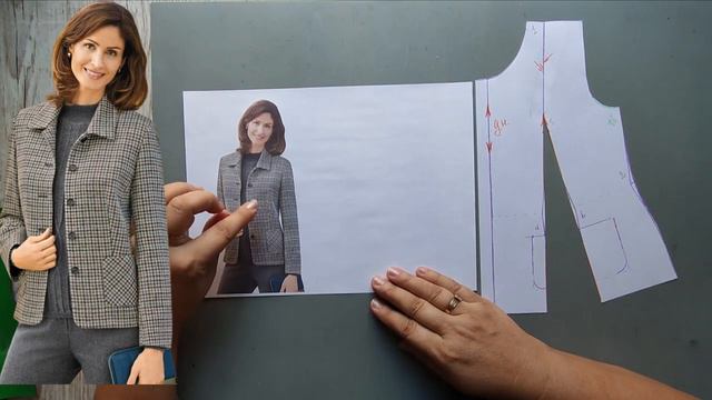 Подробное руководство по моделированию жакета. Выкройка № 1361.