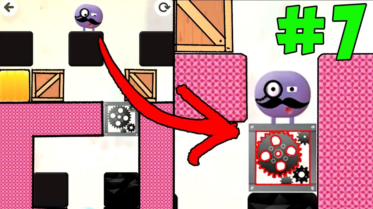 Проведи круглого ⚫ в УМОЗАНИМАТЕЛЬНОМ  лабиринте #7 серия поучительной ИГРЫ головоломки для ДЕТЕЙ